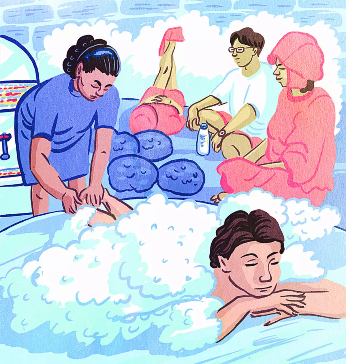 Règles d'humidité spéciale: traditions de bain et rituels